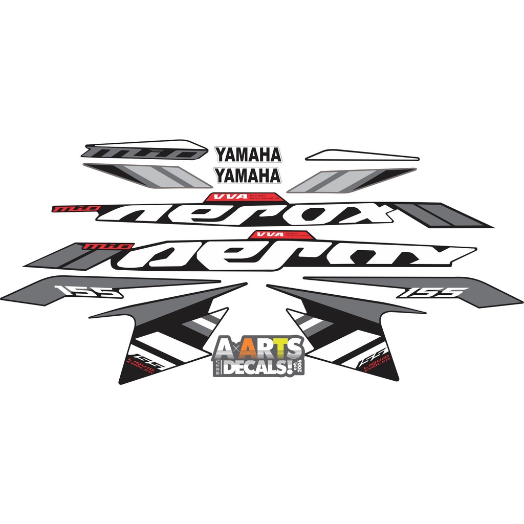 Yamaha Aerox 155 Version 2 Sticker Decals Custom Colors | Shopee ...