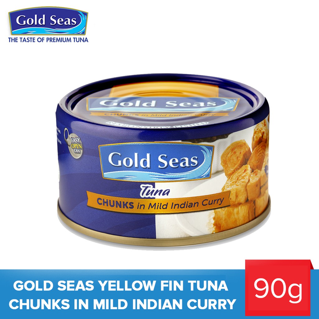 Gold Seas Tuna Chunks in Mild Indian Curry 185g - Easy Open Can I Ready ...