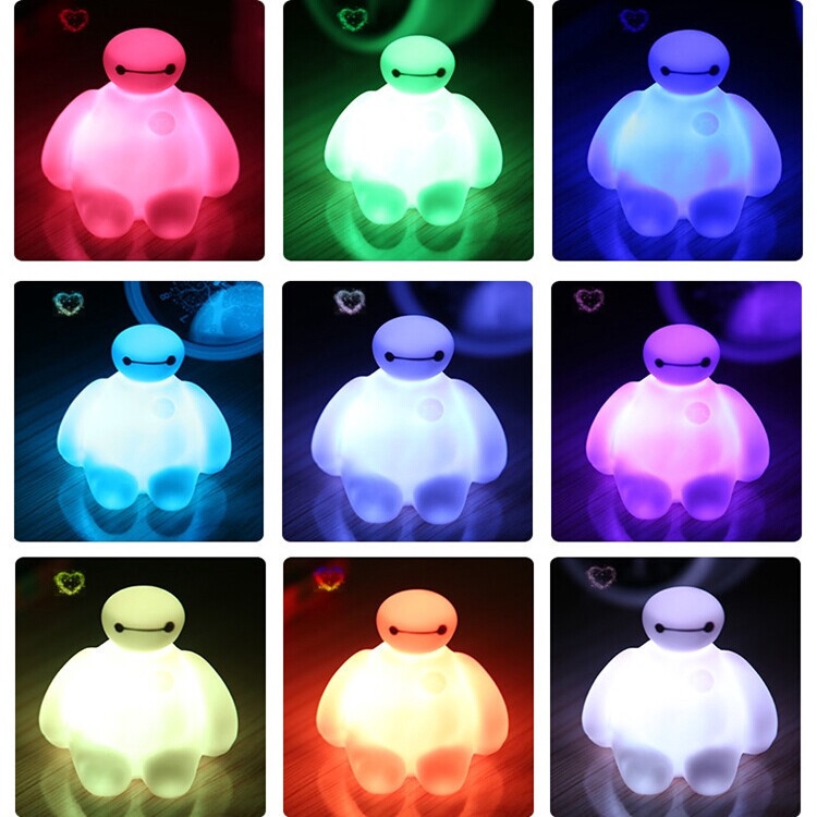 【Ready Stock】【Ele】Baymax Cartoon night light lamp led energy saving ...