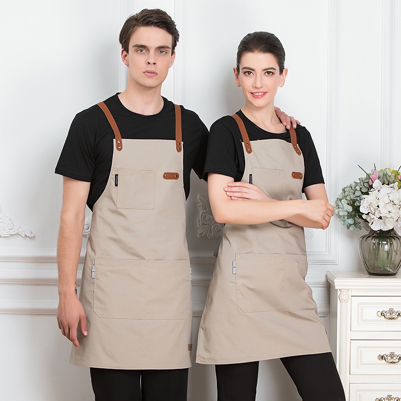 Kitchen Restaurant Cafe Antifouling Apron Adult Workwear Apron | Shopee ...