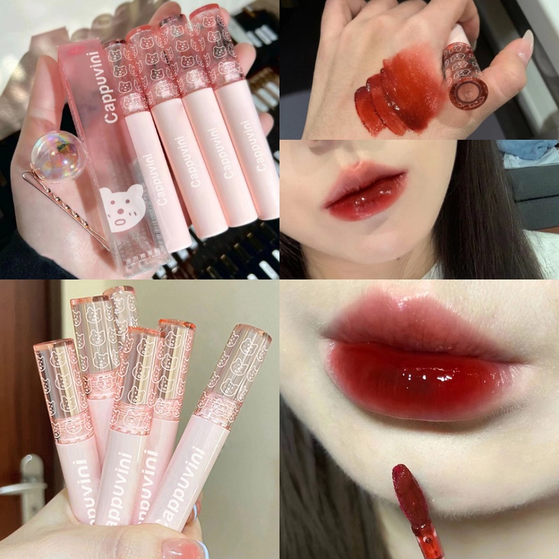 Cappuvini Mirror Water Lip Gloss Lip Glaze Transparent Glass Lip Oil ...