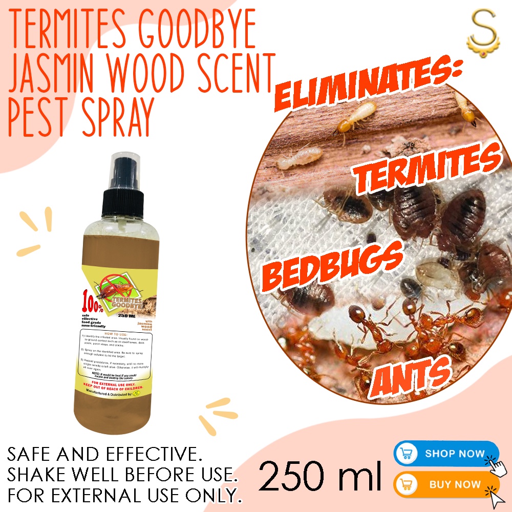 Termites Goodbye Spray 250ml Natural Termites Killer Pamatay Anay with ...