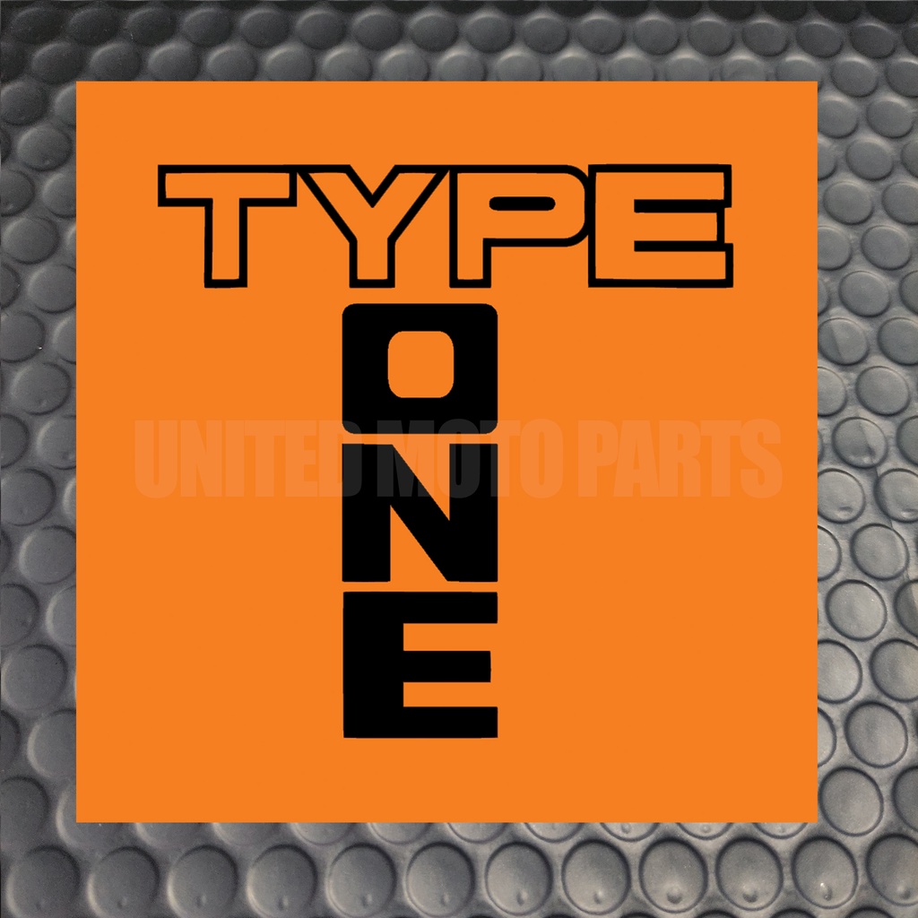 Type One Logo Sticker Decal 2 Pieces - For your car laptop and other ...