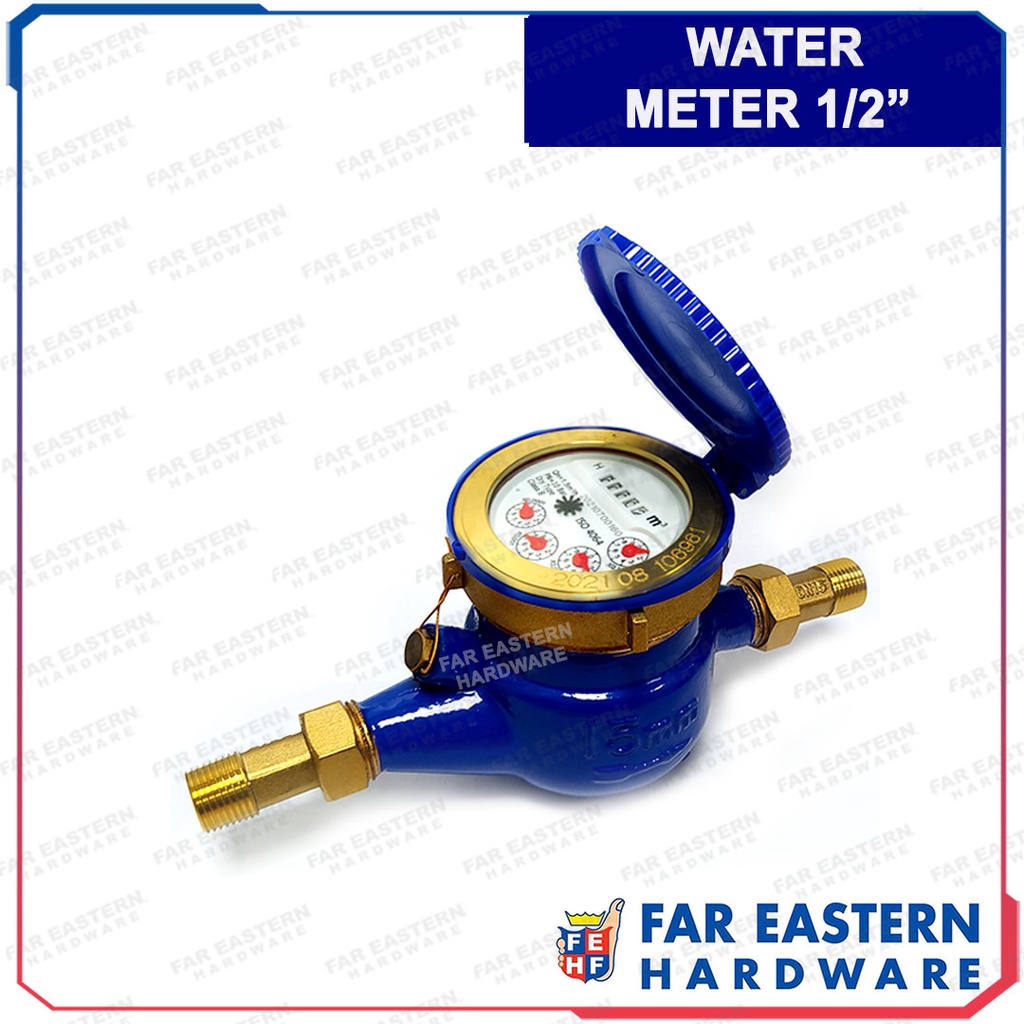 Water Flow Meter 1/2" PVC | Cast Iron | Shopee Philippines