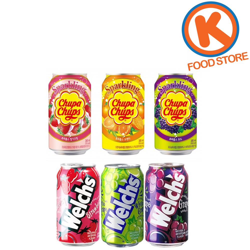 Chupa Chups Welch s Sparkling Soda 355 Ml Korean Drinks Korean