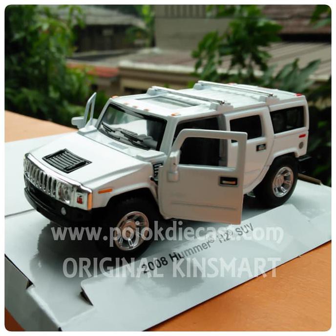 Miniature Car Hummer H2 Suv White - Diecast Kinsmart 1: 32 | Shopee ...