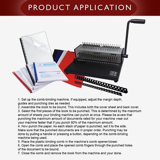 Promo - QUAFF Ring Binding Machine + 200pcs A4 Size 14mm Plastic Ring ...