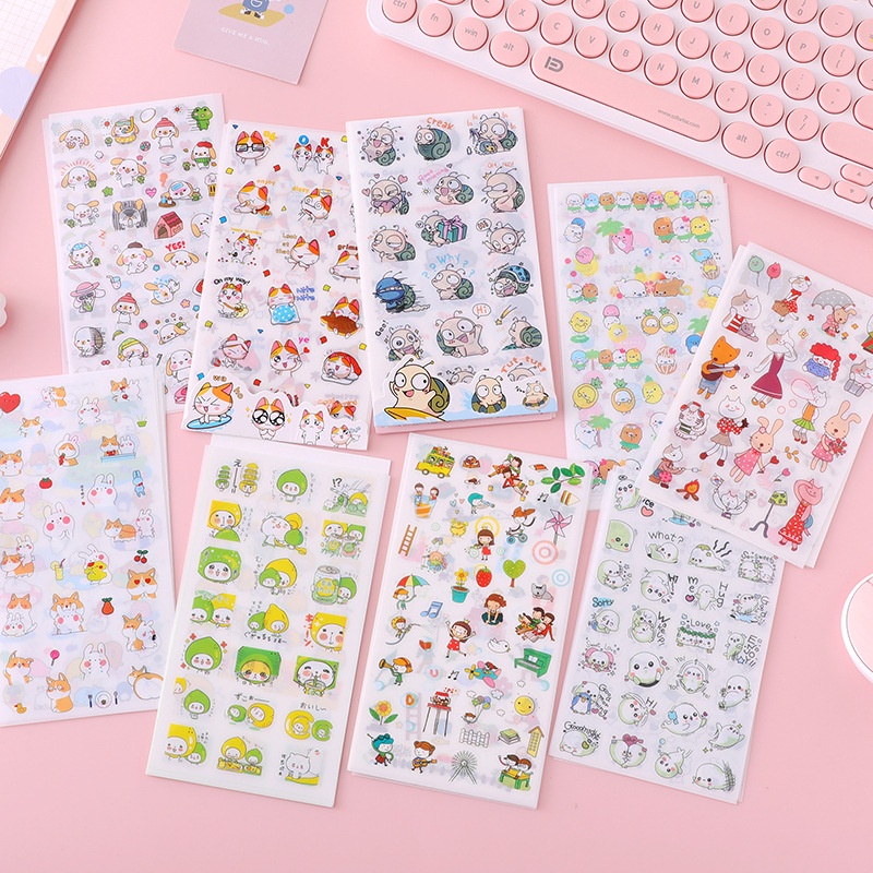 Cute Cartoon Stickers (6 Pieces / Bag) | Shopee Philippines