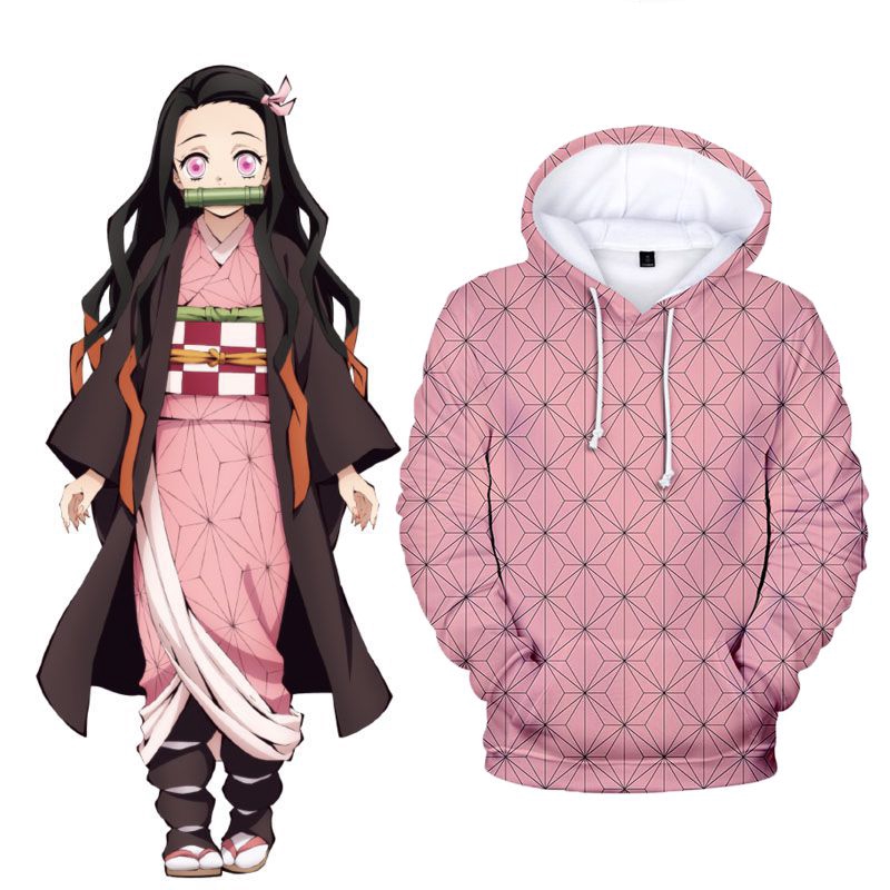 Demon Slayer:Kimetsu No Yaiba Kamado Nezuko 3D Printed Hoodie Cosplay ...