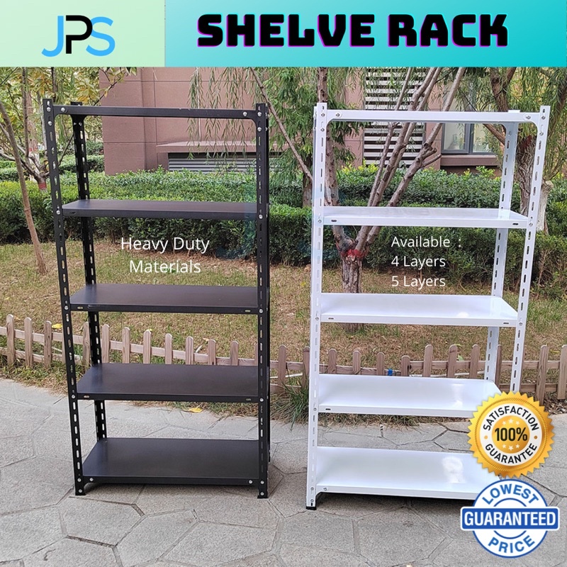 JPS PREMIUM SHELVE RACK 4 LAYERS AND 5 LAYERS STORAGE RACK HEAVY DUTY ...