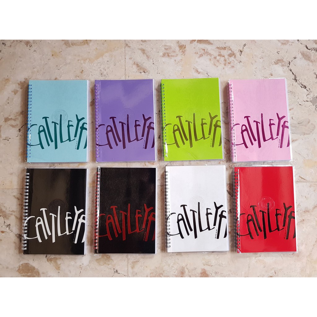 Cattleya Note Spiral Notebook with Design (Lights and Darks) | Shopee ...