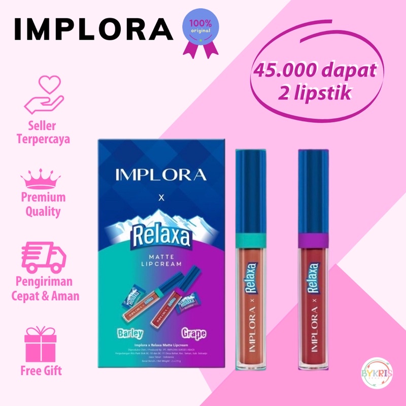 (Limited Edition) Implora x Relaxa Matte Lipcream | Shopee Philippines
