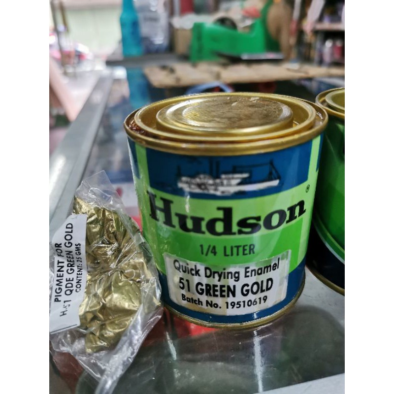 Hudson QDE Green Gold #51 1/4liter | Shopee Philippines