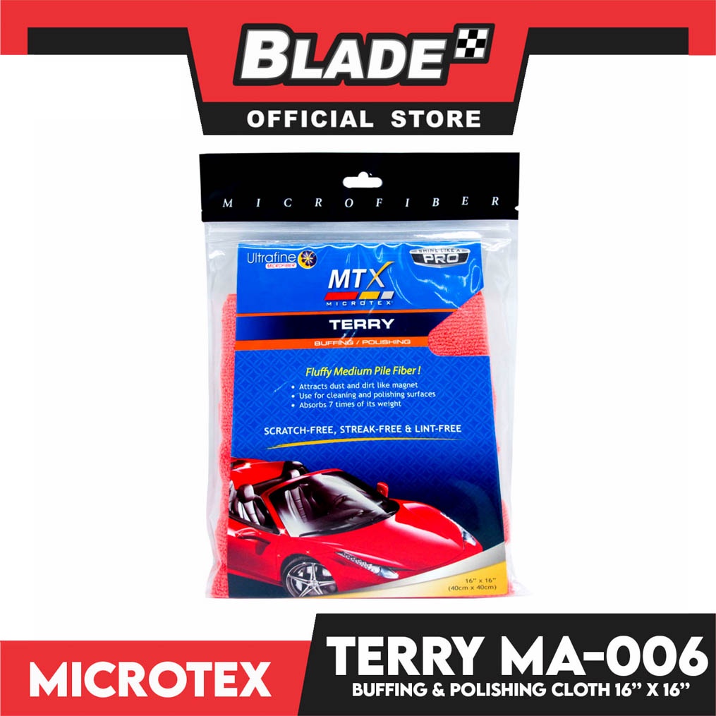 Microtex MA-006 Terry Buffing/Polishing Cloth (Orange) | Shopee Philippines