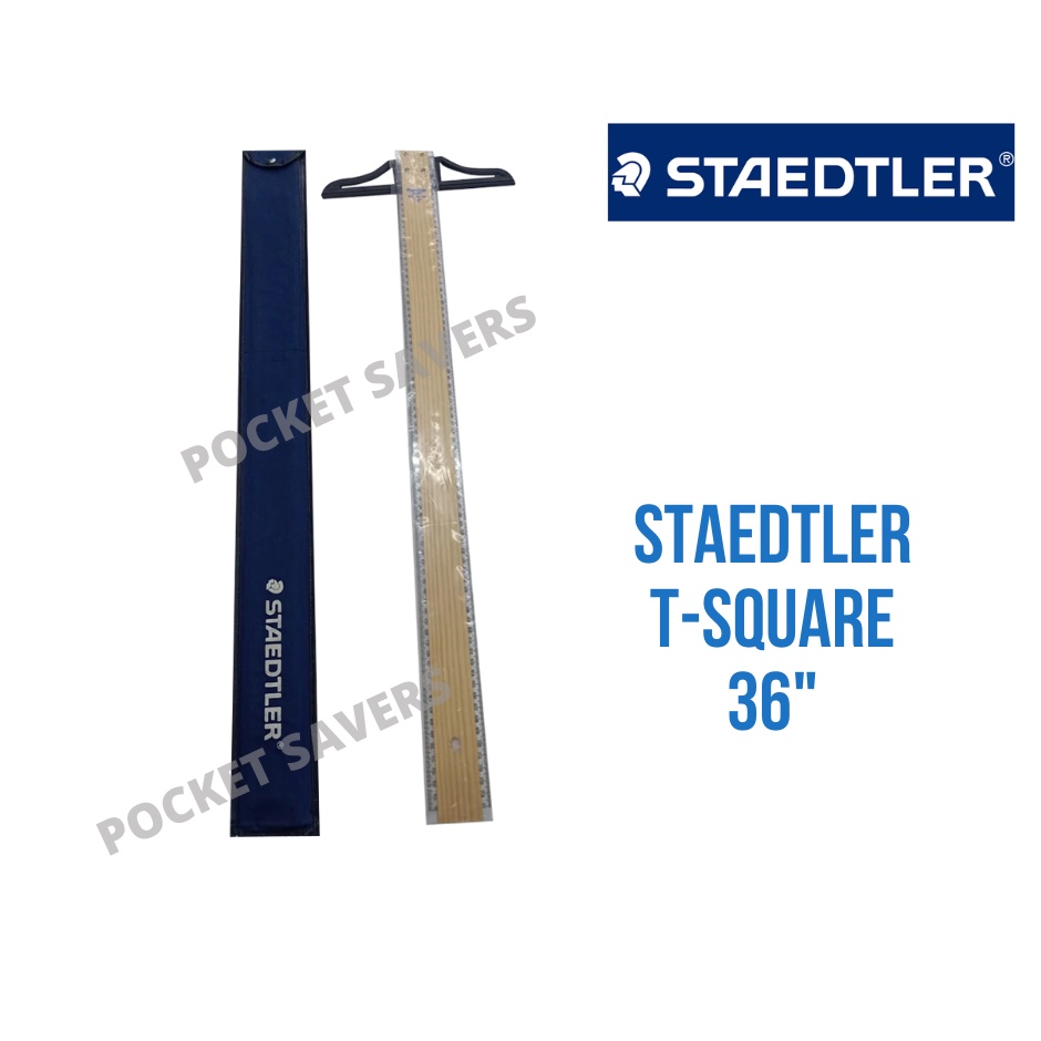 STAEDTLER T-SQUARE w/ DETACHABLE HEAD (24 - 36 inches, Wood Handle ...