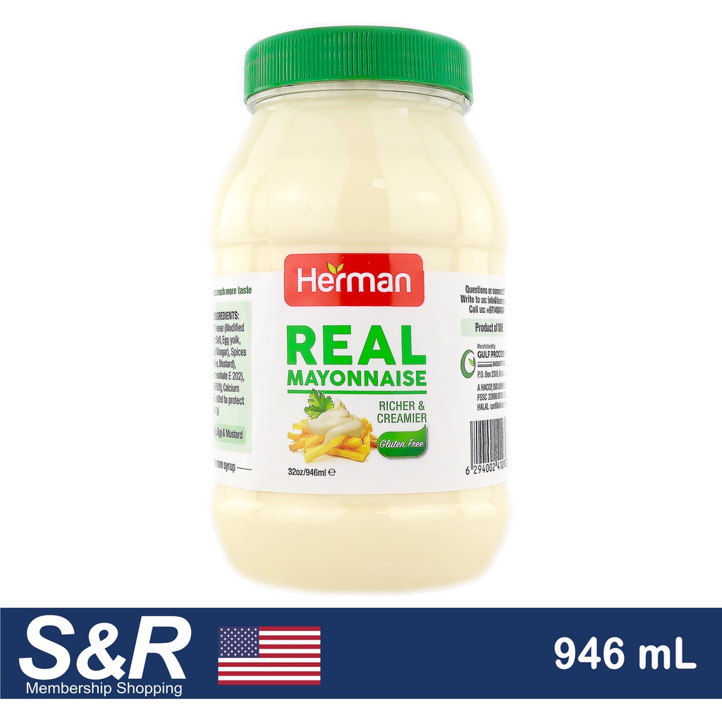 Herman Real Mayonnaise 946mL | Shopee Philippines
