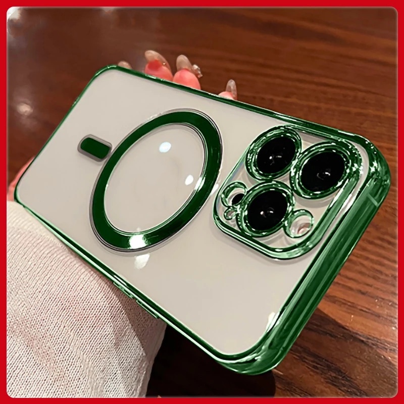 Luxury Plating Clear Original for Wireless Charging Plating Case for iPhone 13 12 11 Pro Max ...