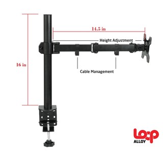 Loop ALLOY Single Monitor Bracket Mount C-Clamp And Grommet | Shopee ...
