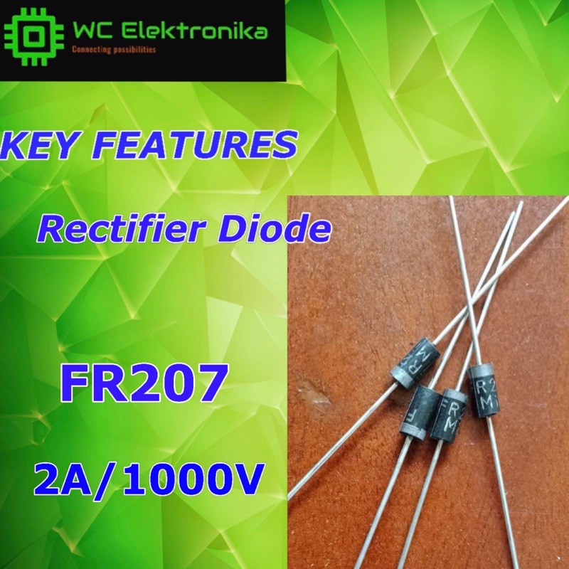DIODE 2A/1000V FR207 (10 PCS/ 1 SET 27PHP) | Shopee Philippines