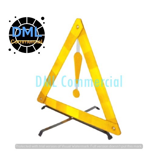 1PCS Yellow Car Early Warning Device Triangle Sign For Road Vehicles ...