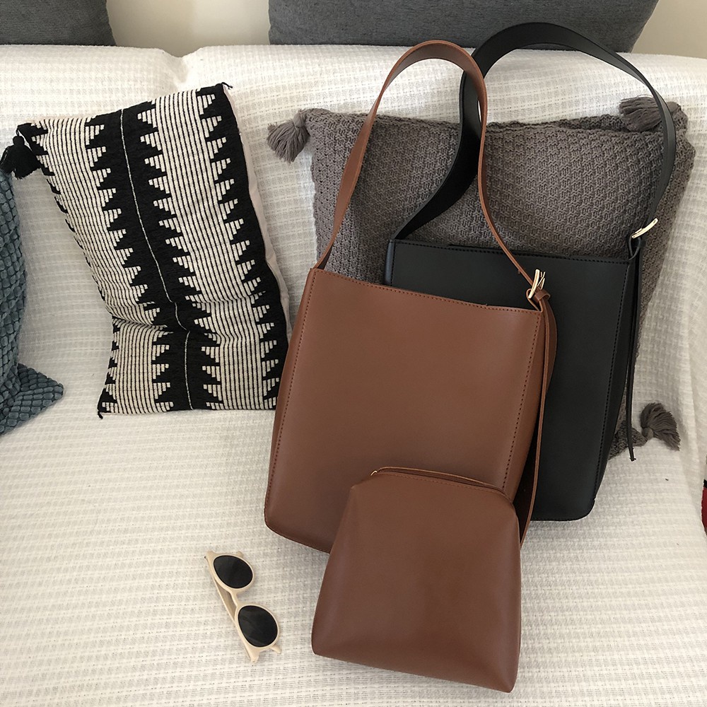 Fashion Shoulder Bag for Woman Bag Korean Trendy Bucket Bag with Wide ...