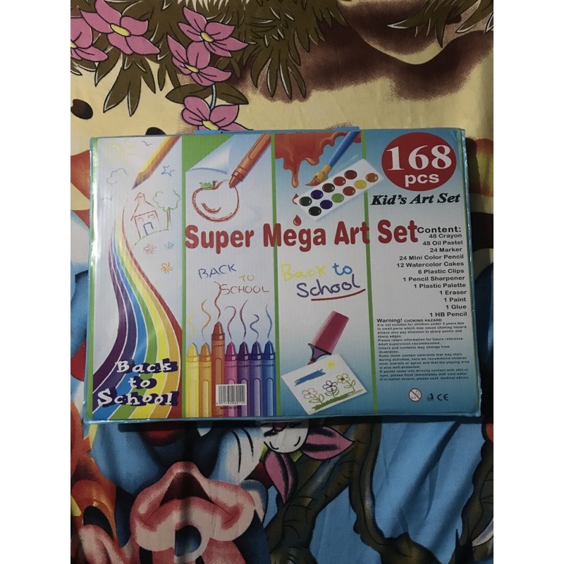 Coloring set (Super Mega Art Set) Kids Art Set 168pcs | Shopee Philippines