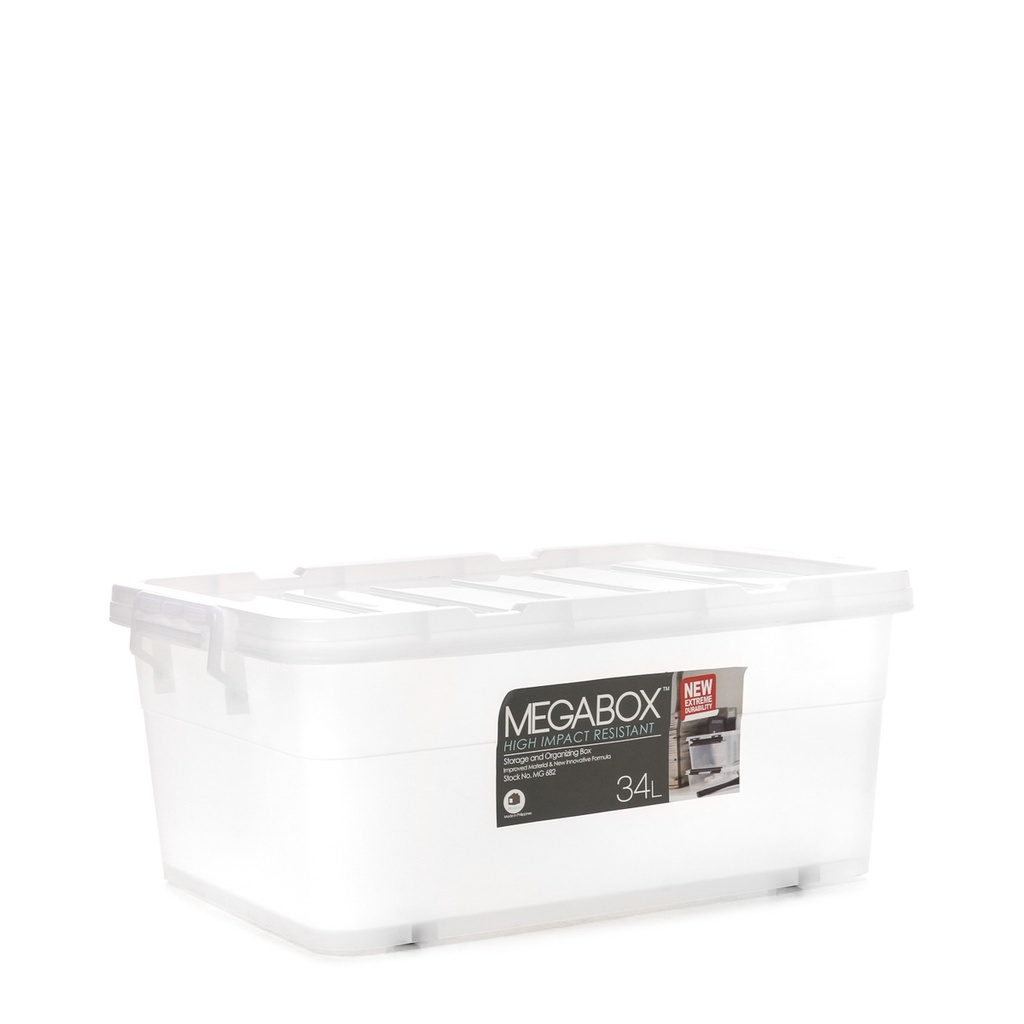 Megabox High Impact Resistant Storage Box 34L | Shopee Philippines