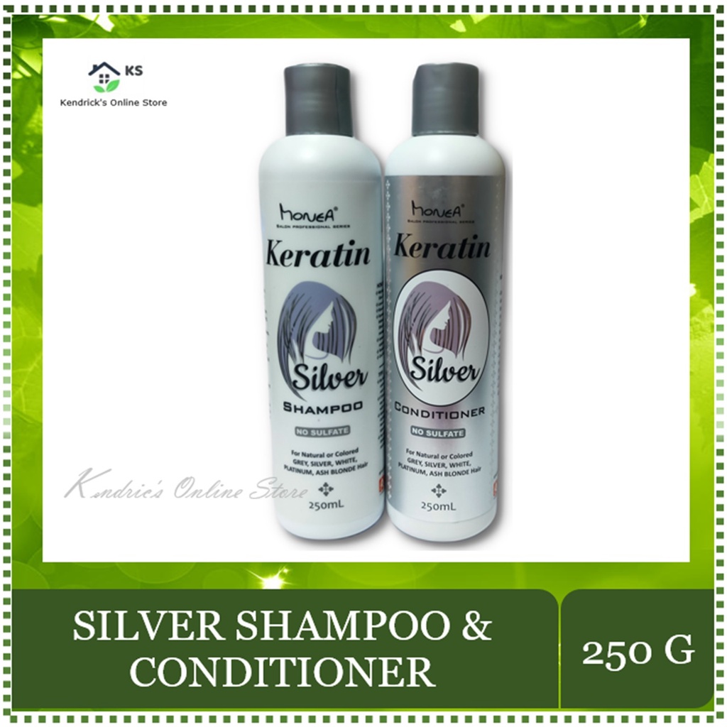 Monea, Glossy Shine Keratin Silver, Purple Shampoo Conditioner 250ml ...
