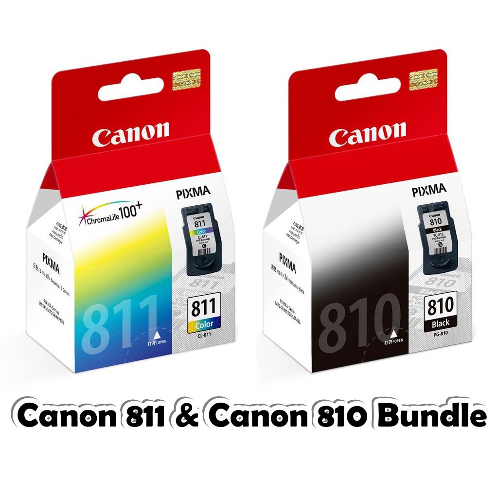 Canon 810 Black and Canon 811 Tri Color Bundle | Shopee Philippines