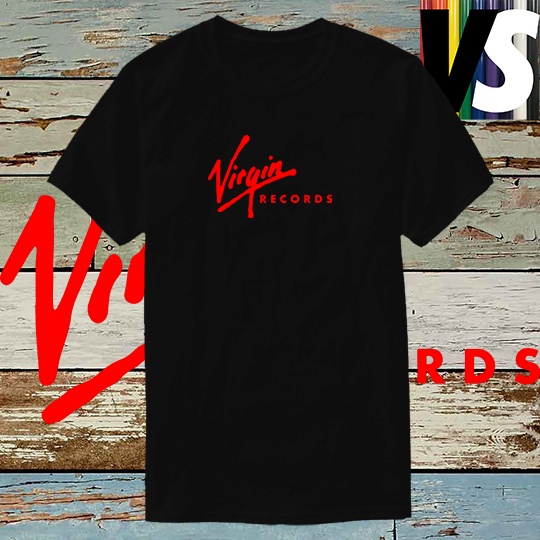 Virgin Records Logo Graphic Shirt Vinyl Front Print (Unisex For Men And ...