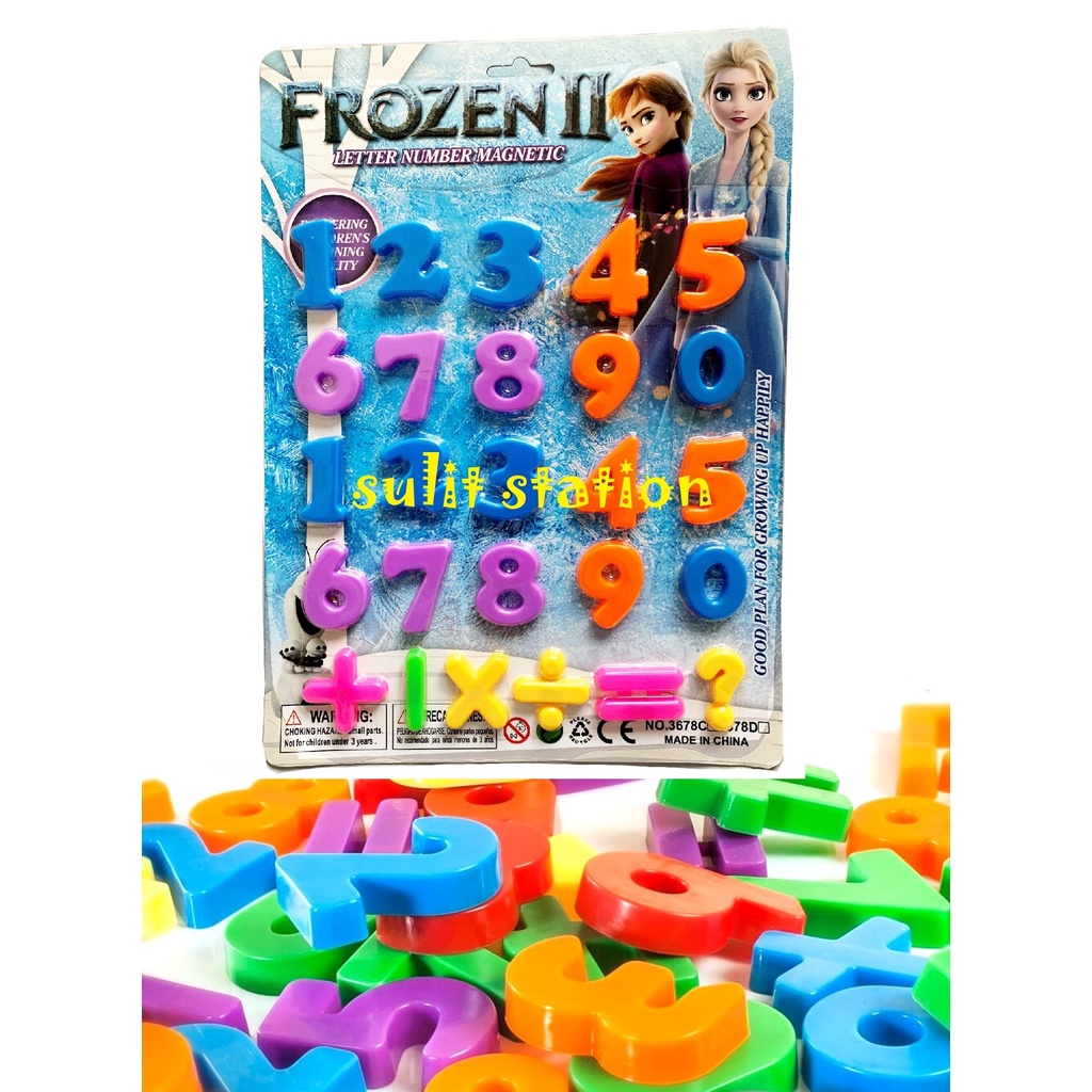 FROZEN ELSA ANNA EDUCATIONAL NUMBERS MATH SMART COLORFUL FUN MAGNETIC ...