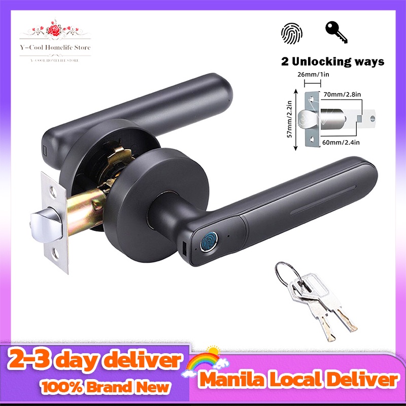 Smart Door Lock Electronic Fingerprint Lock Anti-Theft Security Digital ...