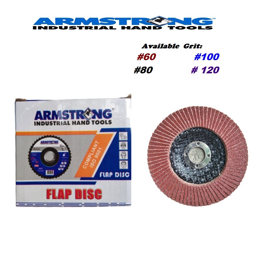 Armstrong Flap Disc 4' (10 pcs) Heavy duty | Shopee Philippines