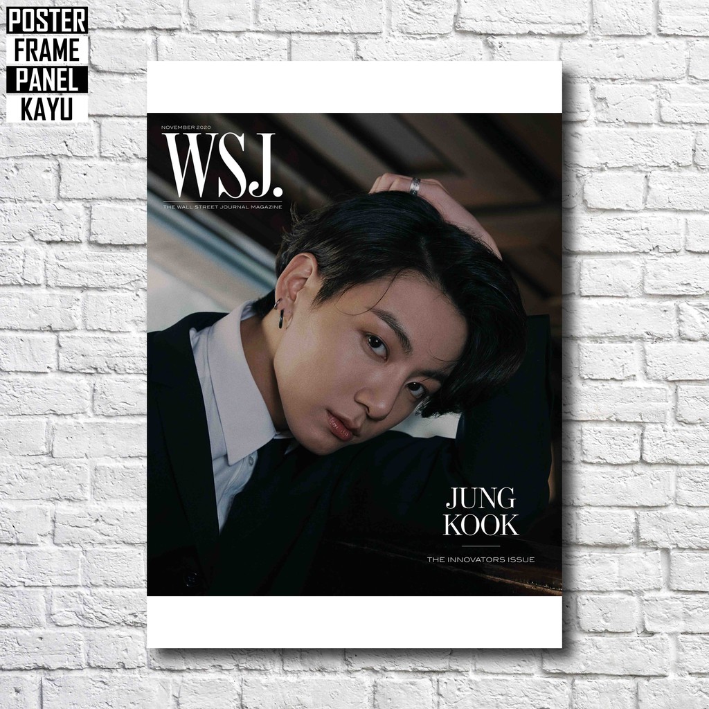 Bts Jungkook WSJ Magazine Solid Wood Frame A4 JNK150 Poster | Shopee Philippines