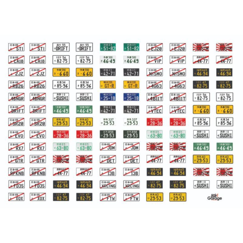 64-scale Transparent Decal Number Plate Suitable For Custom Hotwheels ...