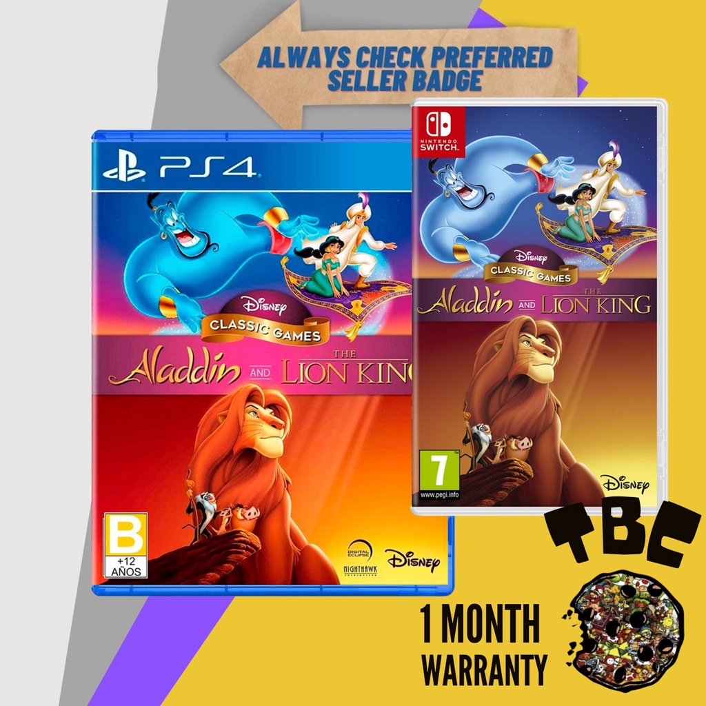 Disney Classic Games: Aladdin and The Lion King - Switch | PS4 [US ...