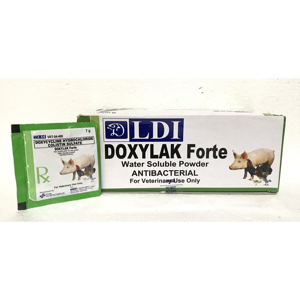DOXYLAK FORTE 7G - WATER SOLUBLE POWDER - ANTIBACTERIAL (Sold per ...