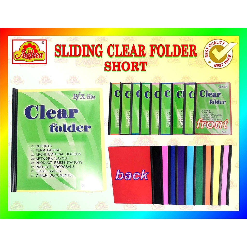Clear Folder SHORT / LONG | ANDREA | Shopee Philippines