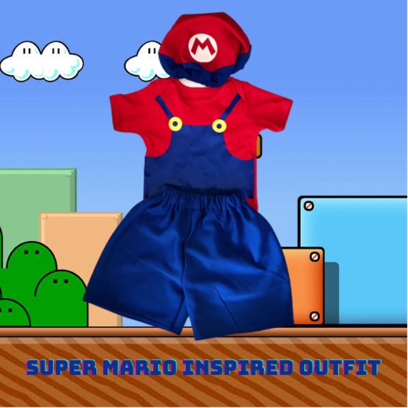 Super Mario Costume Outfit | Shopee Philippines