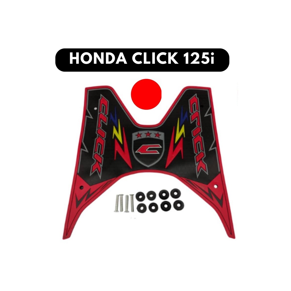 HONDA CLICK 125i RUBBER MATTING RED WITH SCREWS / HONDA / RUBBER ...