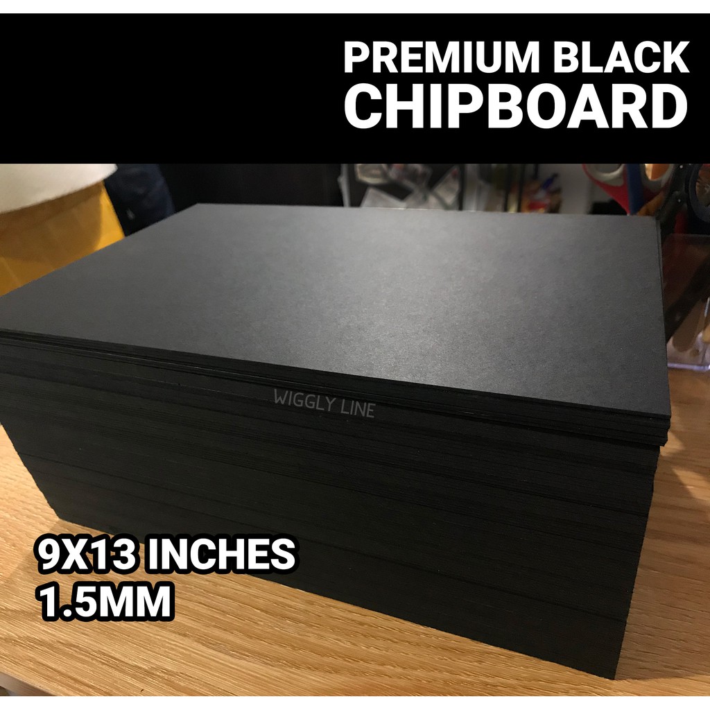 9x13 Premium Black Chipboard 1.5mm | Shopee Philippines