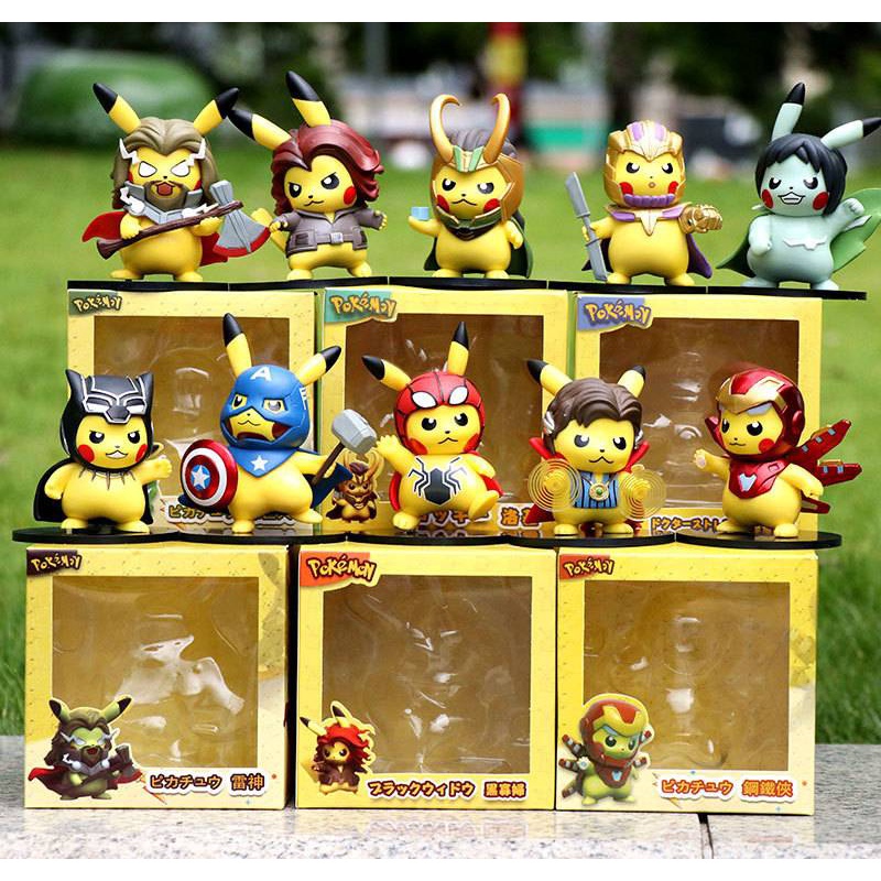 Marvel Baby Pokemon Pikachu Captain America Thor Hulk Iron Man Thanos ...