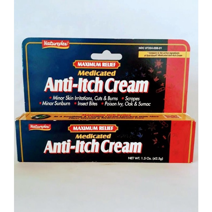 Natureplex Maximum Relief Medicated Anti-Itch Cream 42.5g(Made in USA ...