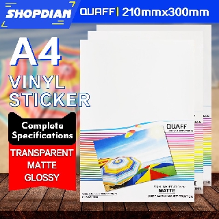 ITech Vinyl Sticker Waterproof Matte / Glossy / Transparent A4 20sheets ...