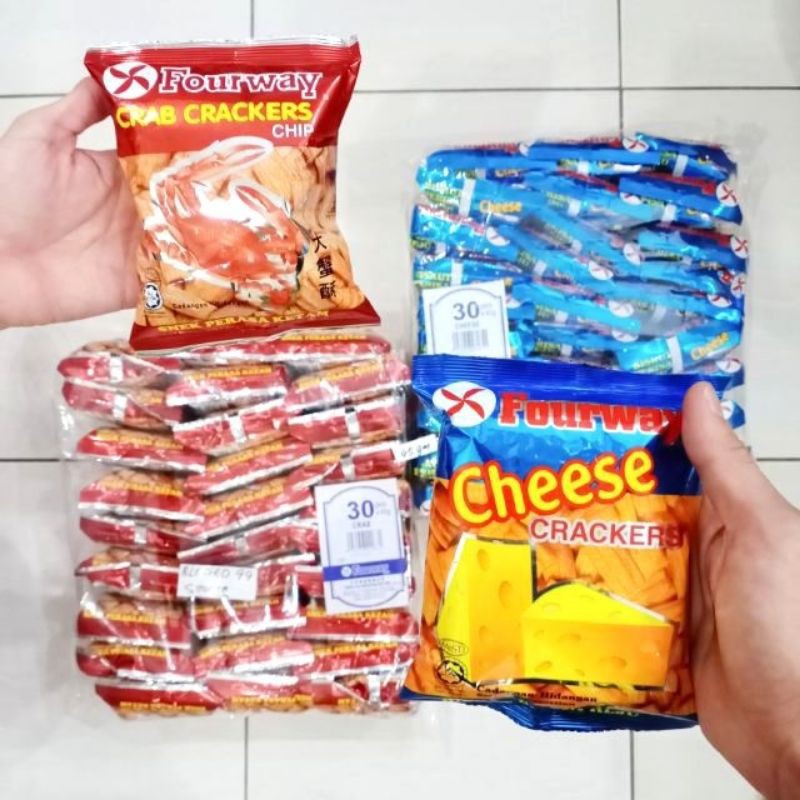 Fourway Crab Cheese Cracker 40gm Halal Shopee Philippines