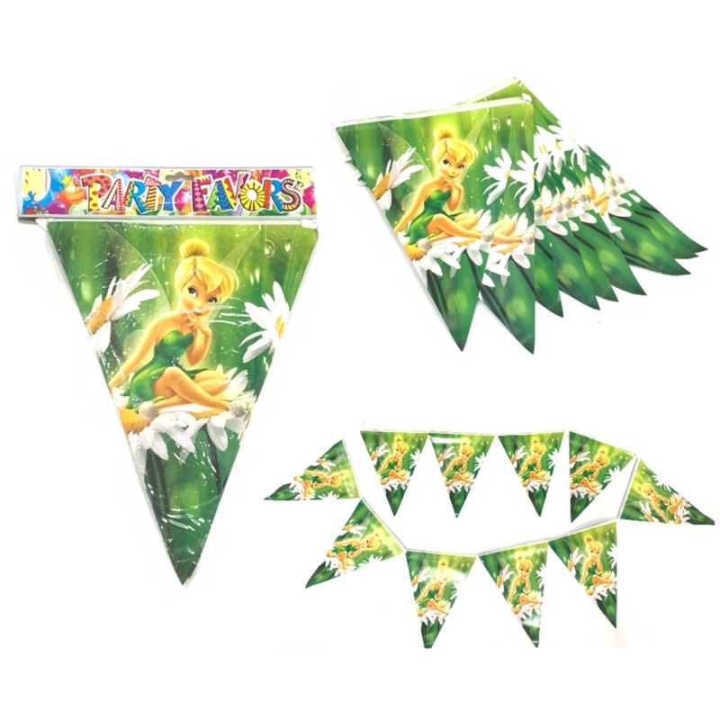 Tinkerbell Fairy theme party Banderitas Bandiritas for party decoration ...