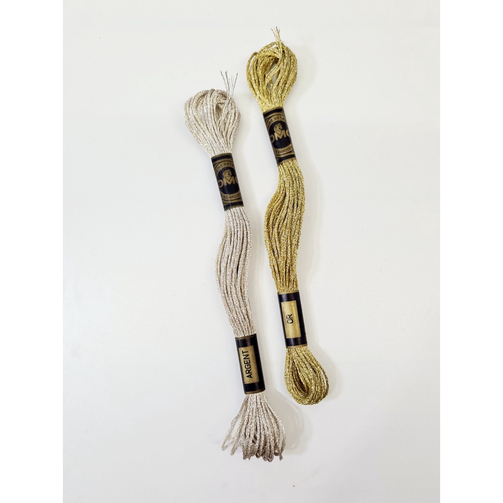 DMC Metallic Threads 8m Gold and Silver | Shopee Philippines