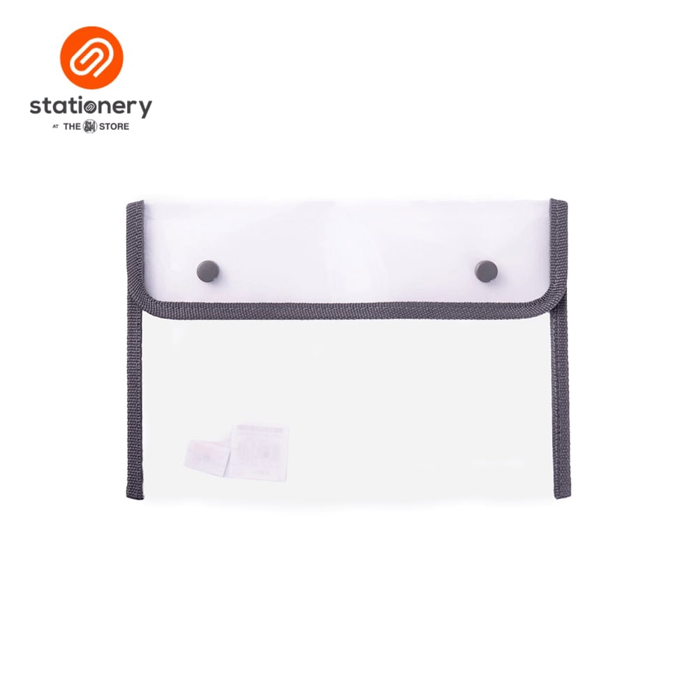 Seagull Transparent Envelope 2 Snaps Gray | Shopee Philippines