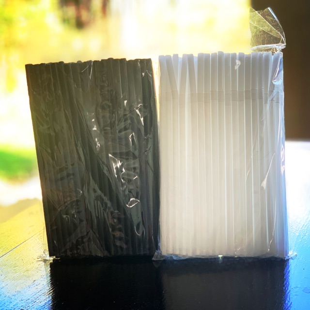 Bending Straw Black/White/Red/Yellow (100pcs per pack) | Shopee Philippines