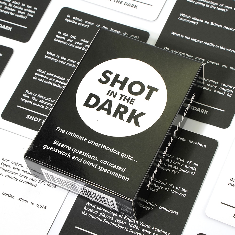 Shot In The Dark Card Game One Simple Game, Hundreds Of Eccentric ...